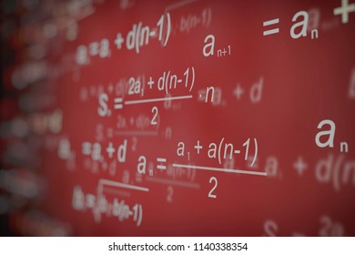 Mathematical Formulas Abstract 3d Rendering 3d Stock Illustration ...