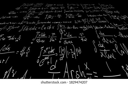 Math Physics Formulas On Black Background Stock Photo (Edit Now) 520960672