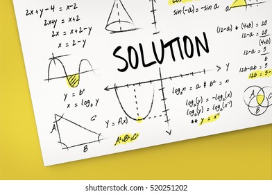 Mathematics Math Algebra Calculus Numbers Concept Stock Illustration ...