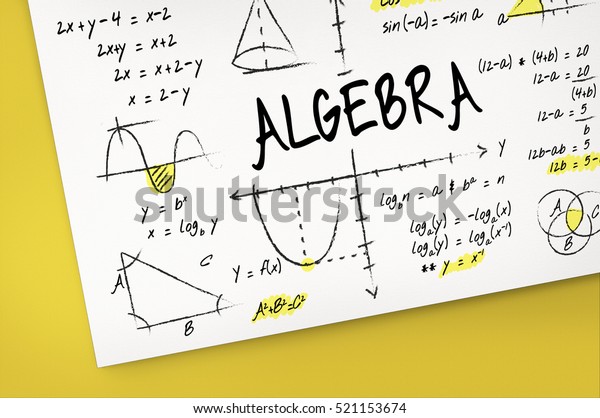 Matematikk matematikk algebra kalkulus tall konsept Arkivillustrasjon ...