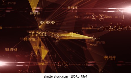 Mathematics Physics Formula Calculation Abstract Digital Stock ...