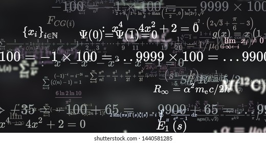 Mathematics Physics 2d Illustration Set Mathematical Stock Illustration