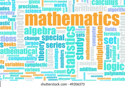 Mathematics Studies Abstract Math Background Stock Illustration ...