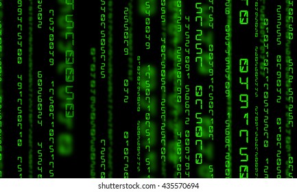 Matrix Background Green Numbers Stock Illustration 435570694 | Shutterstock