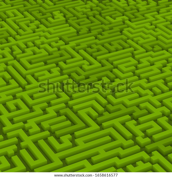 Maze Abstract Puzzle Complex Riddle Complicated Stock Illustration ...