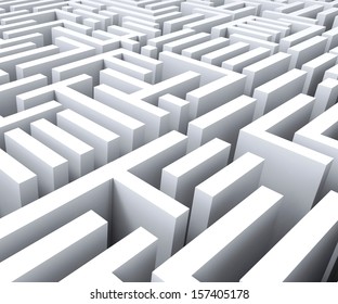 Ilustrasi Stok Endless Maze 3d Render 97255613 | Shutterstock