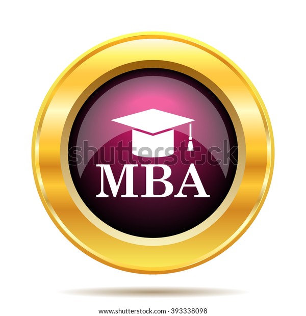 Mba Icon Internet Button On White Stock Illustration 393338098
