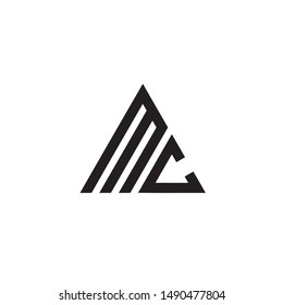Mc Triangle Logo Fully Editable Stock Illustration 1490477804 ...