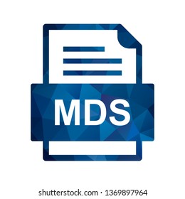 Mds File Document Icon Stock Illustration 1369897964