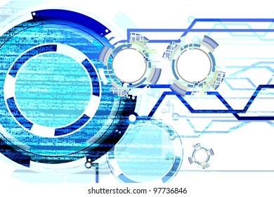 Mechanical Abstract Background Stock Illustration 97736846