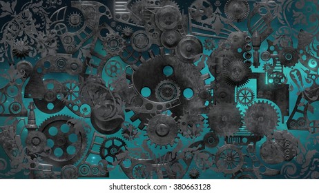 Mechanical Background Stock Illustration 380663128 | Shutterstock