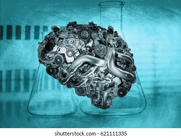 Mechanical Brain Stock Illustration 621111335 | Shutterstock