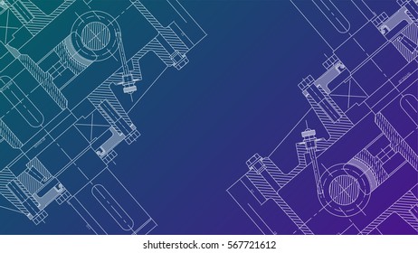 Mechanical Engineering Drawing Engineering Drawing Background Stock ...