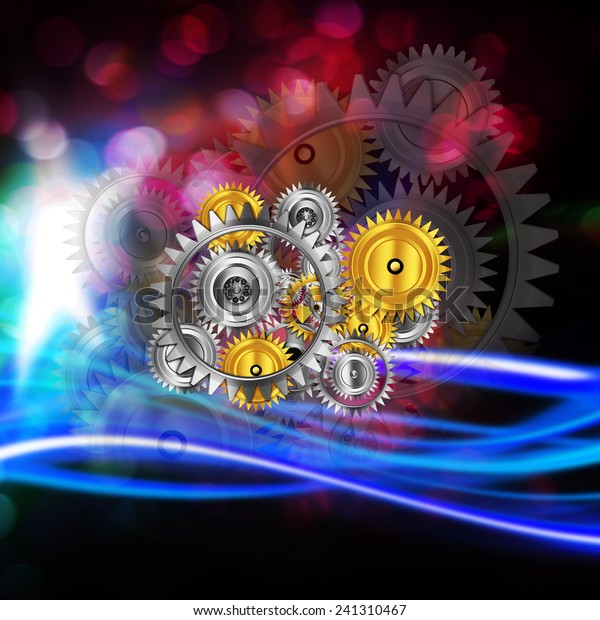 Mechanical Industry Abstract Background Stock Illustration 241310467