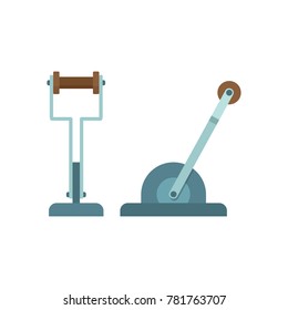 Mechanical Lever Flat Icon Machine Part Stock Illustration 781763707 ...