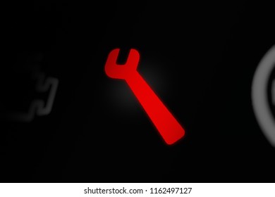Mechanical Problem Warning Light On Car Stock Illustration 1162497127 ...