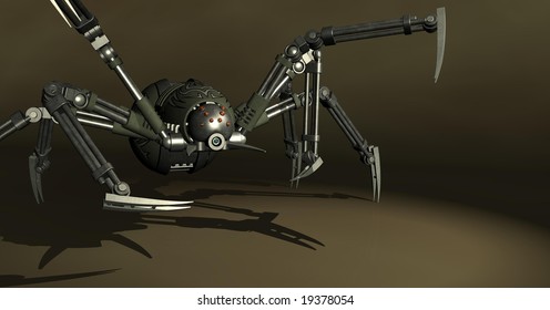 Mechanical Spider Stock Illustration 19378078 | Shutterstock