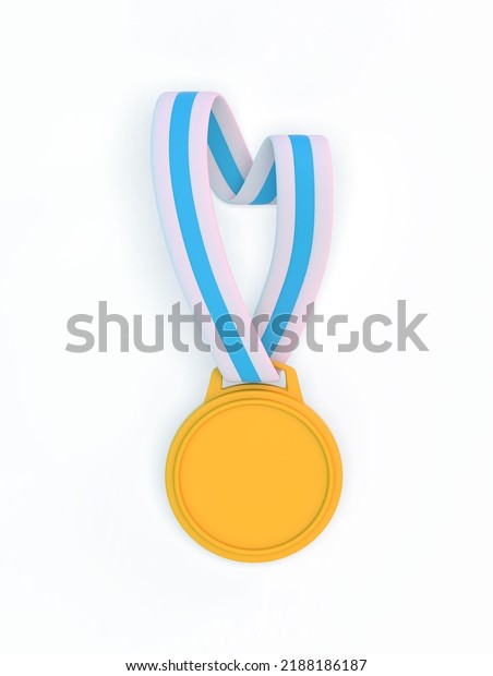 Medal Top View 3d Rendering Stock Illustration 2188186187 | Shutterstock