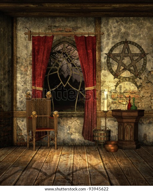 Medieval Chamber Stock Illustration 93945622