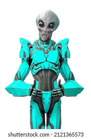 Mega Alien Happy Doing Thumbs 3d Stock Illustration 2121365573 ...