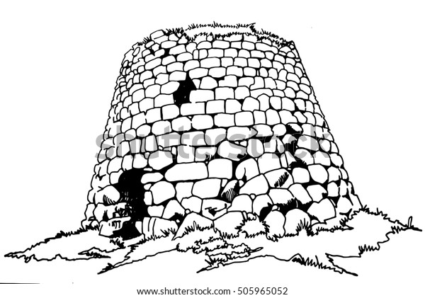 Megalith Graphical Megalithic Tower Stock Illustration 505965052 ...