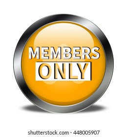 Members Only Button Isolated Stock Illustration 448005928 | Shutterstock