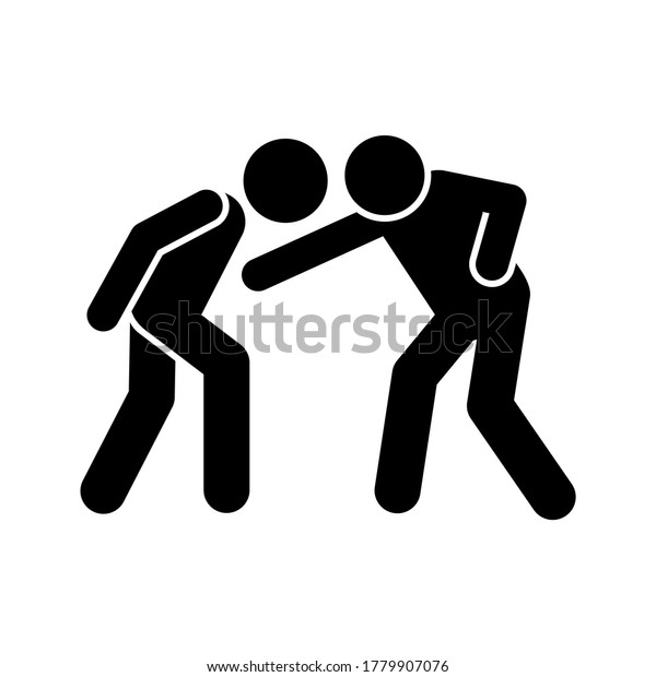 Men Hit Punch Icon Simple Pictogram Stock Illustration 1779907076 ...