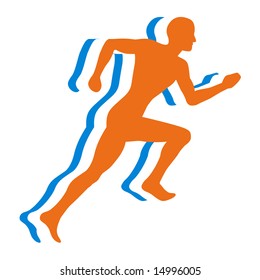 Jogging Bitmap Illustration Stock Illustration 90078013 | Shutterstock