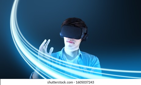 142 Man see hologram Images, Stock Photos & Vectors | Shutterstock