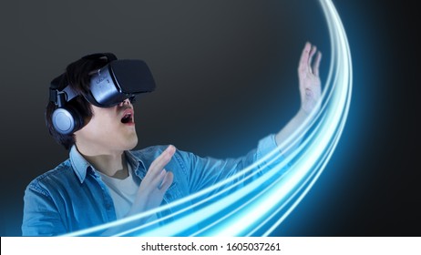 142 Man see hologram Images, Stock Photos & Vectors | Shutterstock