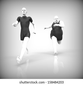 Men Running Stock Illustration 158484203 | Shutterstock