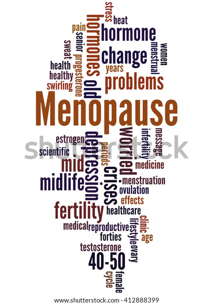 Menopause Word Cloud Concept On White Stock Illustration 412888399 ...