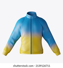 Mens Training Jacket Mockup 3d Illustration Stock Illustration ...