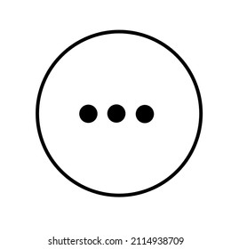 Menu Icon Three Horizontal Dots Menu Stock Illustration 2114938709 ...