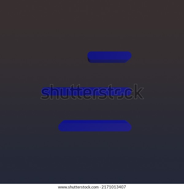 Menu Icon Ui Design Form 3d Stock Illustration 2171013407 Shutterstock