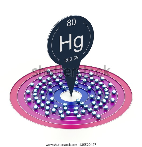 Mercury Element Periodic Table Electron Configuration Stock ...