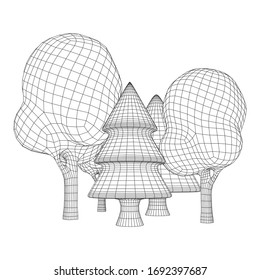 733 Landscape wireframe trees Images, Stock Photos & Vectors | Shutterstock