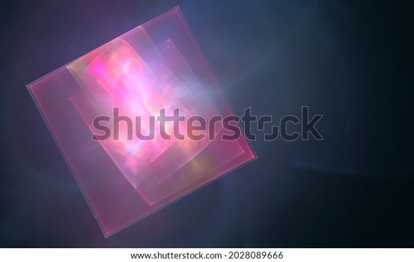 Mesmerizing 3d Geometry Parallax Represented By Stock Illustration ...