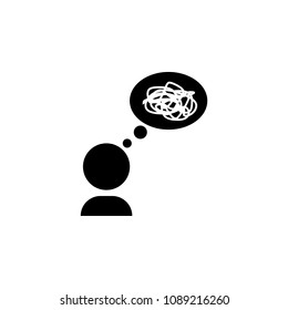 Mess Thoughts Icon Simple Element Illustration Stock Illustration ...