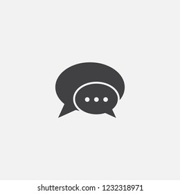 Message App Base Icon Simple Sign Stock Illustration 1232318971 ...
