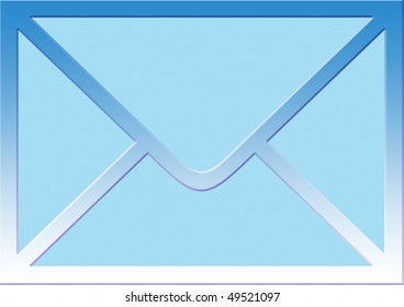 Message Symbol Blue Envelope Stock Illustration 49521097 | Shutterstock
