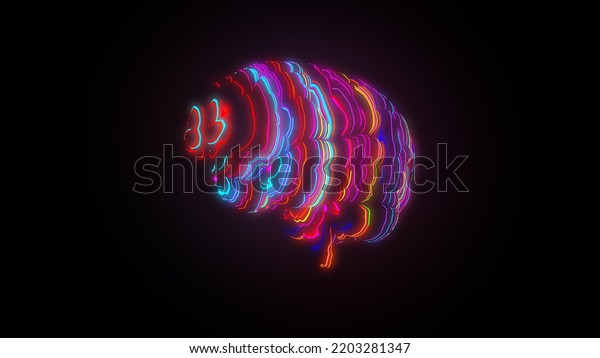 Meta Brain 3d Render Human Brain Stock Illustration 2203281347 ...