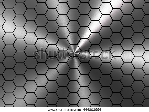 Metal Background Hexagonal Stock Illustration 444803554 | Shutterstock