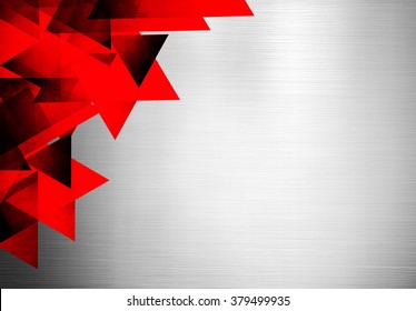 Metal Background Triangle Pattern Stock Illustration 379499935 ...