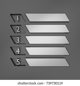 Metal Layout Design 3d Rendering Stock Illustration 739730119 ...