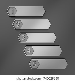 Metal Layout Design 3d Rendering Stock Illustration 740029630 ...