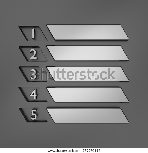 Metal Layout Design 3d Rendering Stock Illustration 739730119 ...
