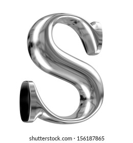 Metal Letter S Chrome Solid Alphabet 库存插图 155604932 | Shutterstock
