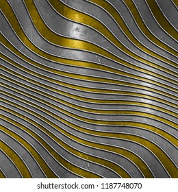 Metal Seamless Texture Waves Pattern Panel Stock Illustration ...