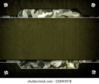Metal Template Army Pattern Background Stock Illustration 520093978 ...